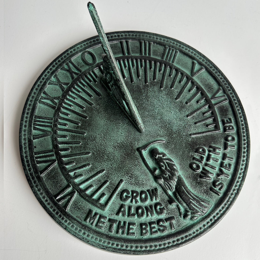 Cast Iron Father Time Sundial (Rome #2550) - gardensundials.com