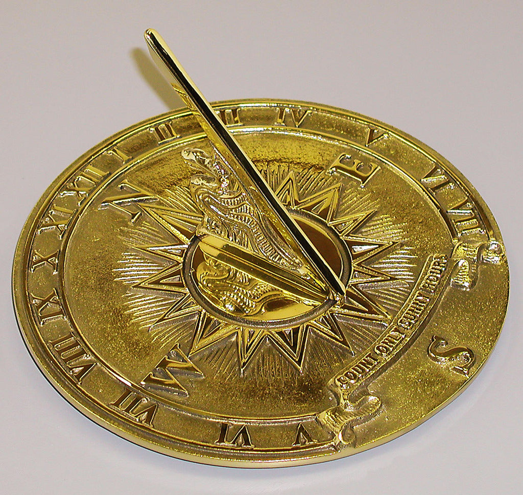 Brass Nautical Sundial #2314 by Rome - GardenSundials.com