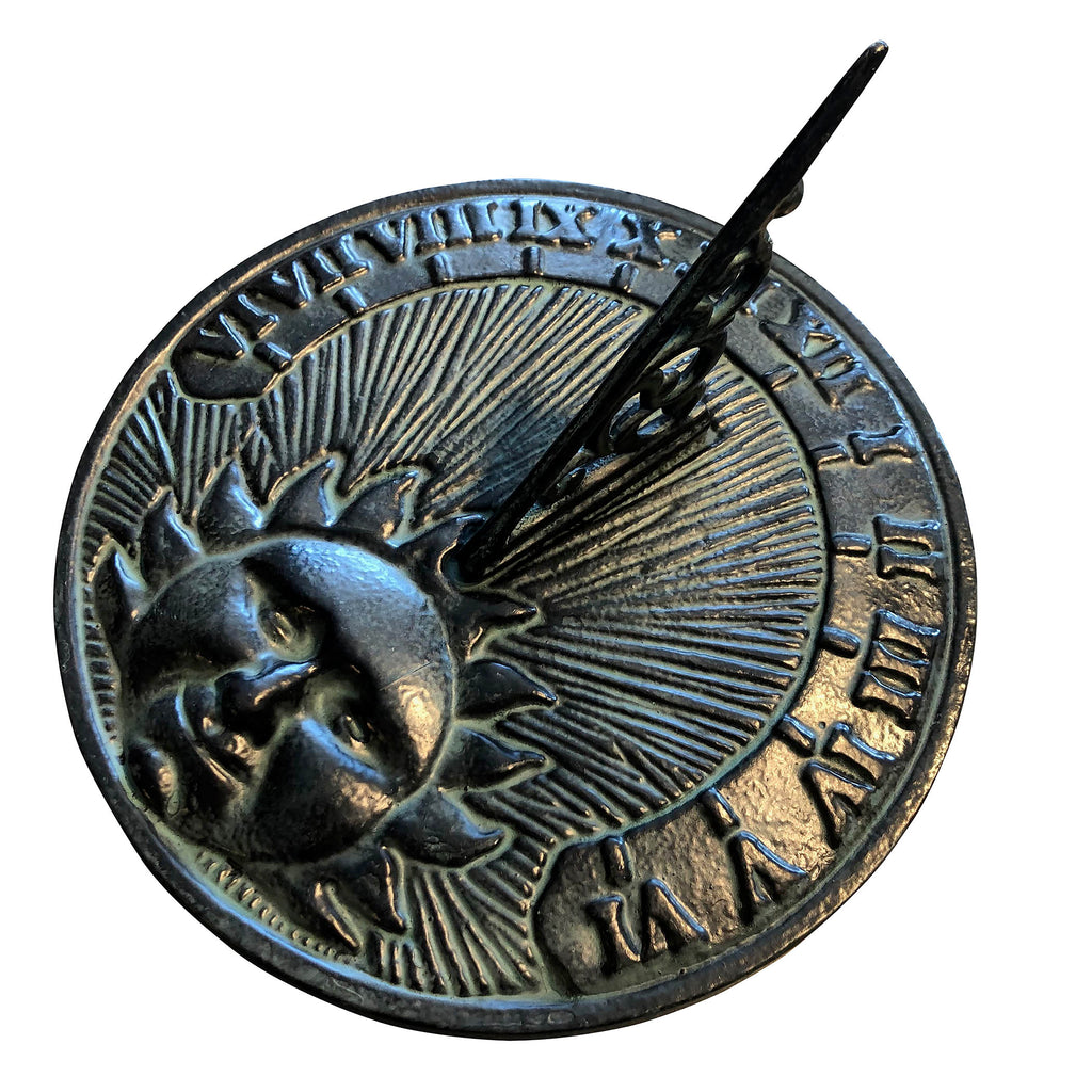 Cast Iron Sunface Sundial (Rome #2518) inexpensive