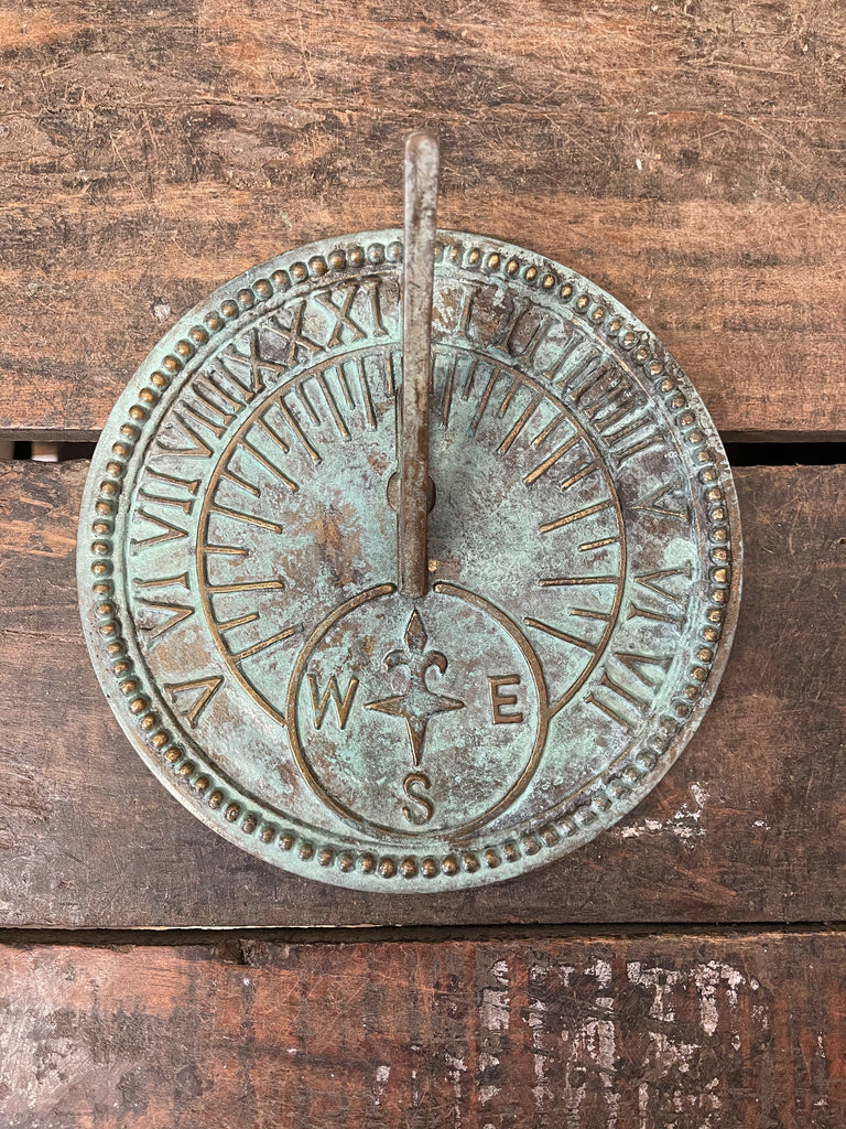 Solid Brass Roman Sundial 8